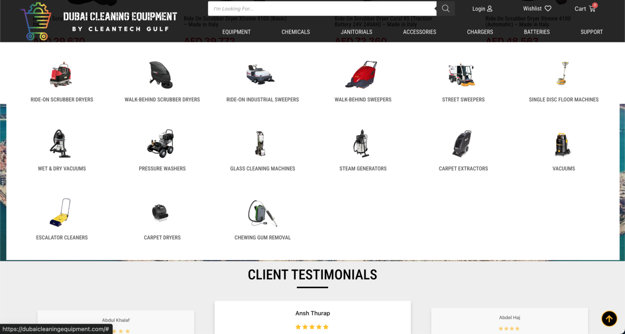 Dubai Cleaning Equipment - Atlas Agile