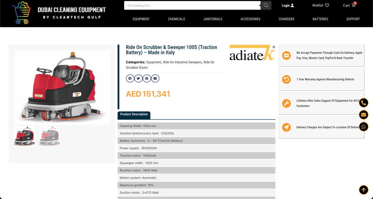 Dubai Cleaning Equipment - Atlas Agile